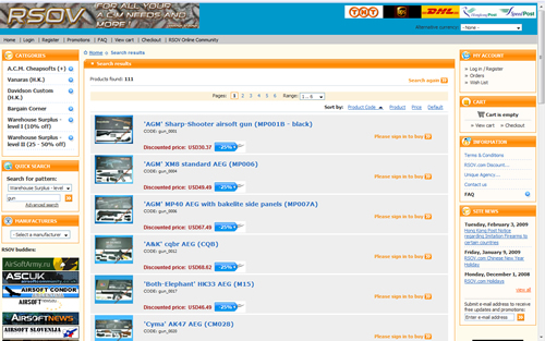 25-50% Off Sale at RSOV.com | Popular Airsoft: Welcome To The Airsoft World